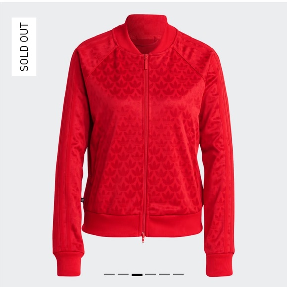 adidas | Tops | Adidas Red Track Jacket | Poshmark